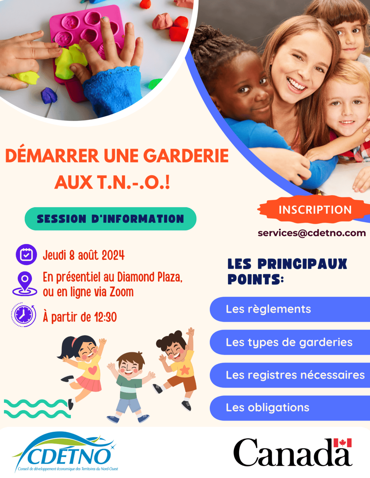 Session d’information spéciale sur la création d’une garderie – CDÉTNO
